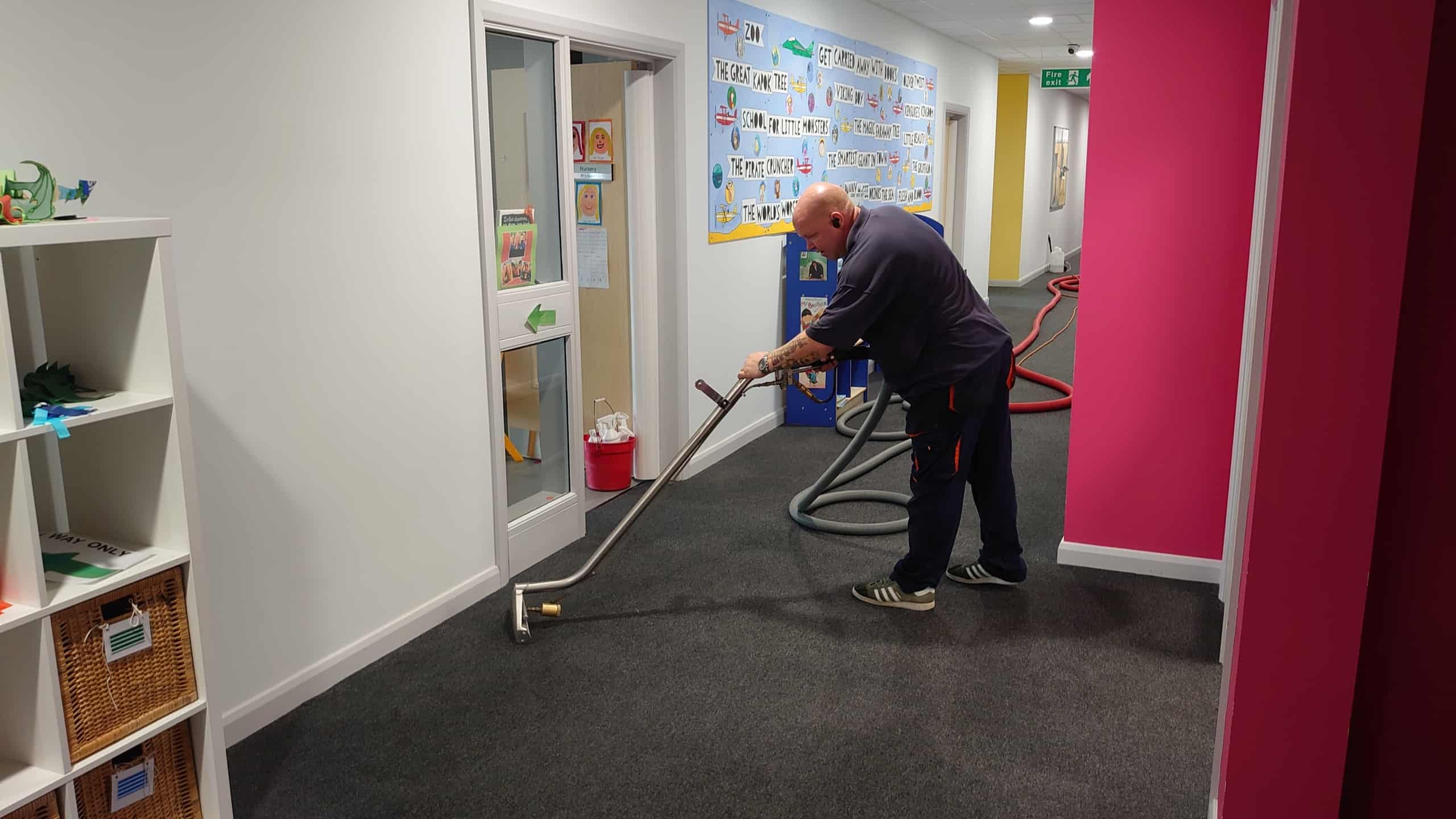 Our team helping schools re-open - Portsmouth - WOW Carpet Cleaning